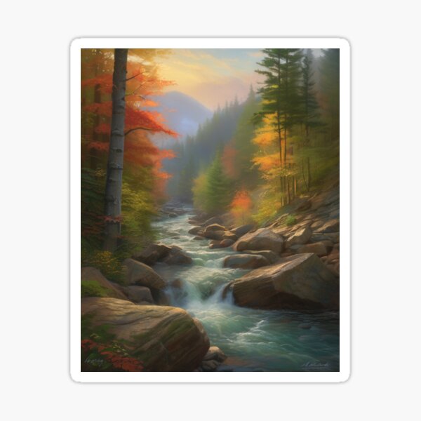 "Allegheny National Forest" Sticker for Sale by EuropeanPrints | Redbubble