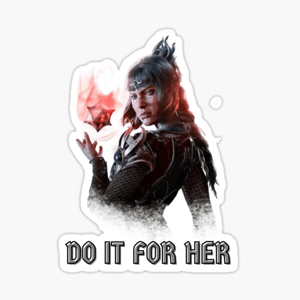 "Shadowheart Do It For Her" Sticker for Sale by cetakulang | Redbubble
