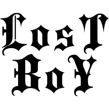 "Lost Boy | Stylish Goth Typography" Art Board Print by ProdbyNiECO ...