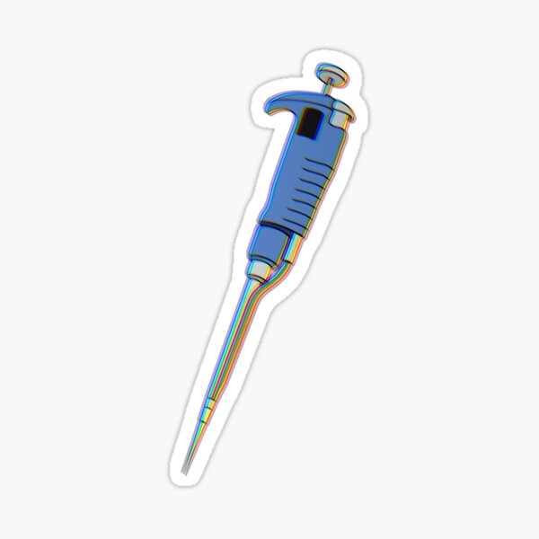 "3D Lab Pipette" Sticker for Sale by ParticleStudios | Redbubble