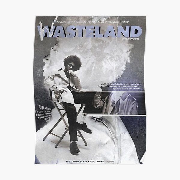 "Brent Faiyaz Wasteland Poster" Poster for Sale by venustears | Redbubble
