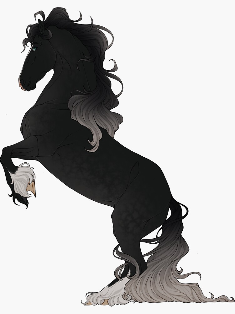 Stickerundefined mit "Steigender Tinker Hengst" von Chilie | Redbubble