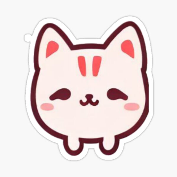 "Adorable pink kitten " Sticker for Sale by L-J-R-DESIGNS | Redbubble