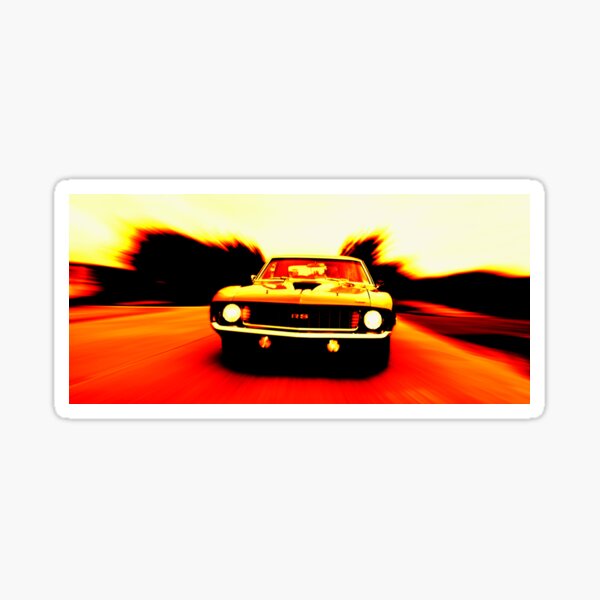 "1969 Chevrolet Camaro" Sticker for Sale by Drogobroadband | Redbubble
