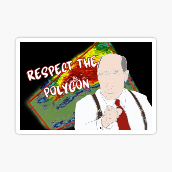 Respect the Polygon”" Sticker for Sale by Glamazon Prime Designs ...
