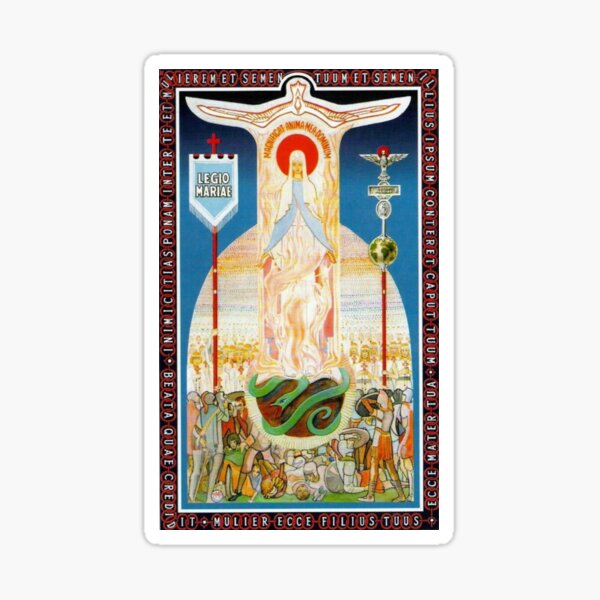"Legion of Mary Marijina Legija Legio Mariae" Sticker for Sale by ADMG | Redbubble