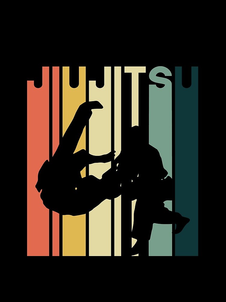 "Jiu Jitsu Silhouette Kickboxing Martial Arts Bjj Mma Fighting" Mini ...