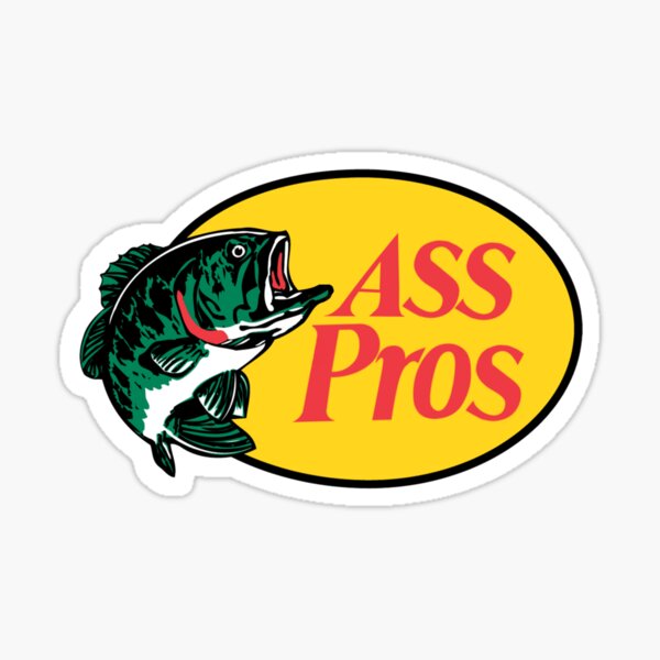 "Ass Pro Shop" Sticker for Sale by VILLIZE | Redbubble