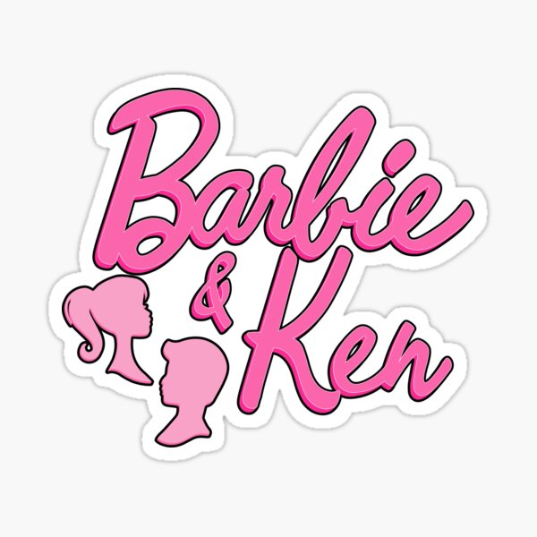 "Barbie and Ken" Sticker for Sale by MayhemMads | Redbubble