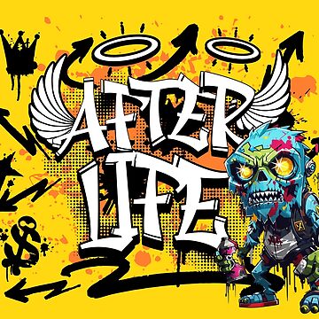 "Afterlife Graffiti Zombie " Sticker for Sale by OurGirlGertie | Redbubble