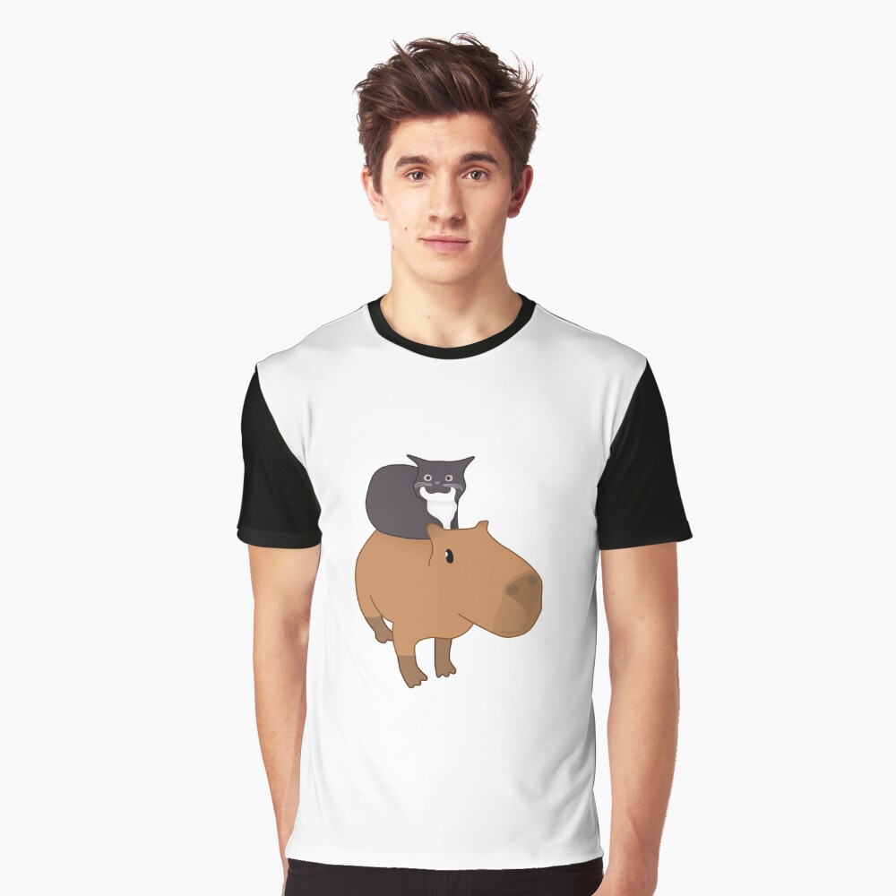 "Maxwell the Cat and Capybara Meme" Sticker for Sale by ZackSnacks ...