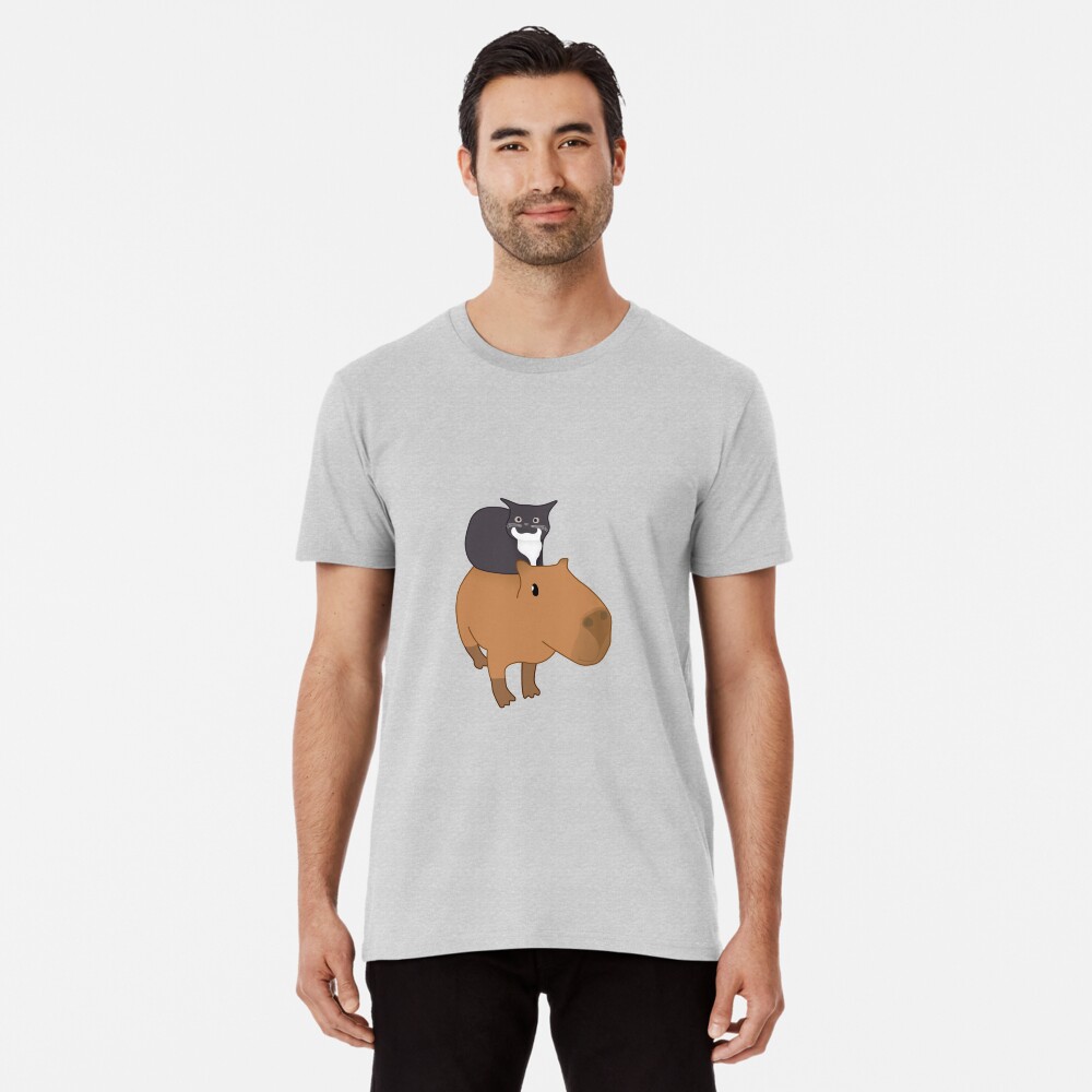 "Maxwell the Cat and Capybara Meme" Sticker for Sale by ZackSnacks ...