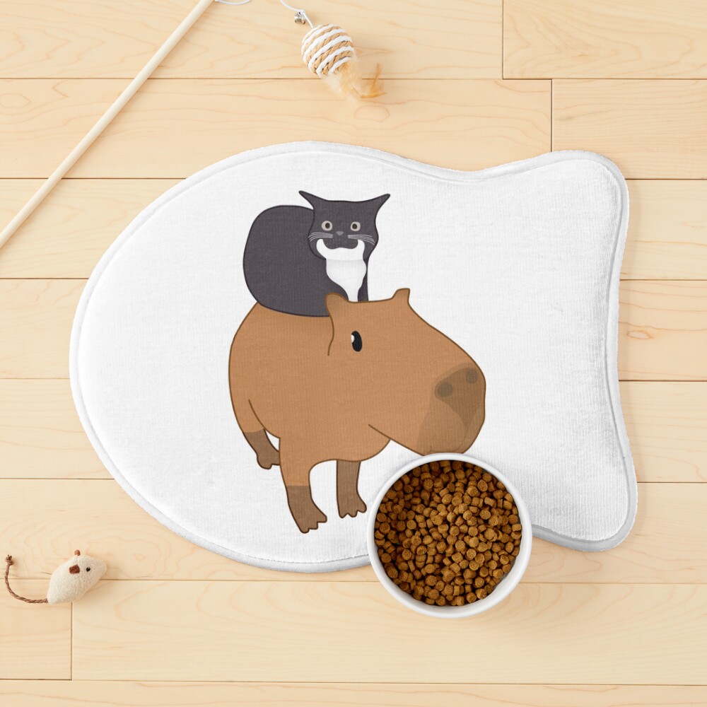 "Maxwell the Cat and Capybara Meme" Sticker for Sale by ZackSnacks ...