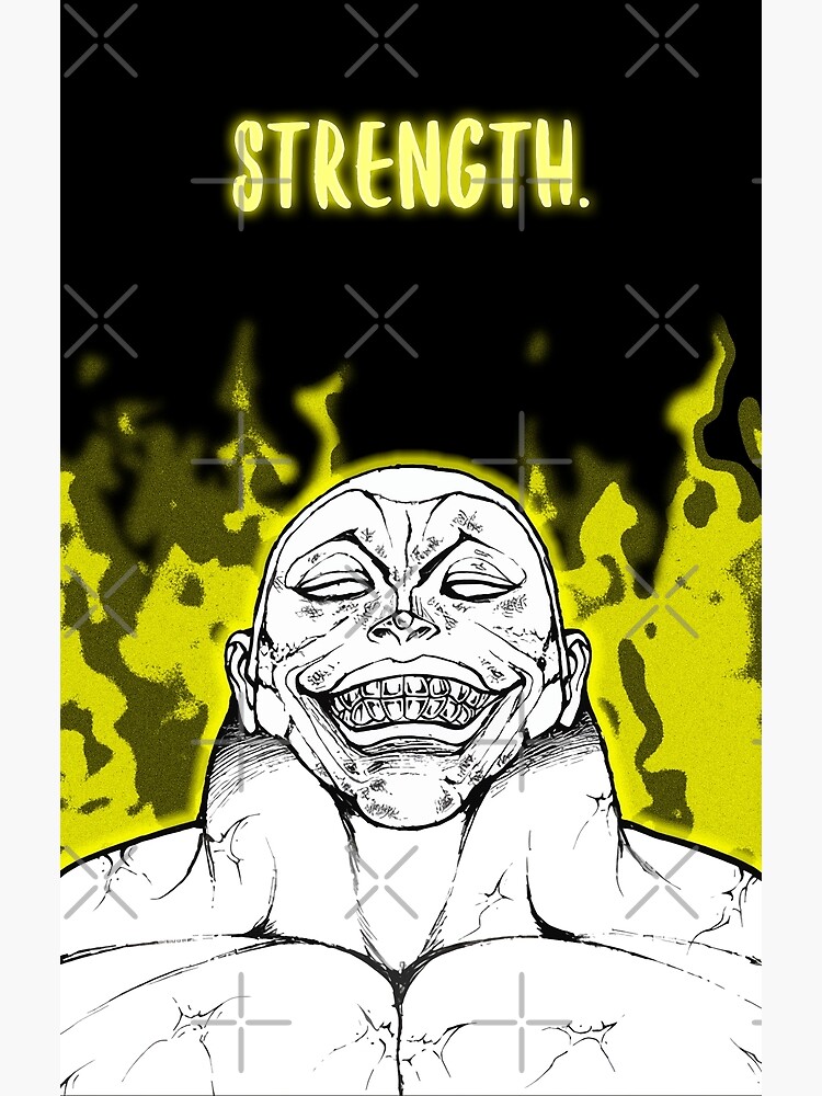 "Jack Hanma Strength ." Poster for Sale by StarGorilla | Redbubble