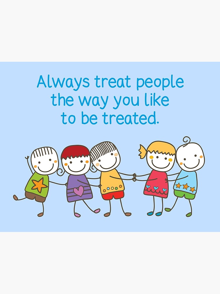 "Treat People With Kindness and Respect" Framed Art Print by ...