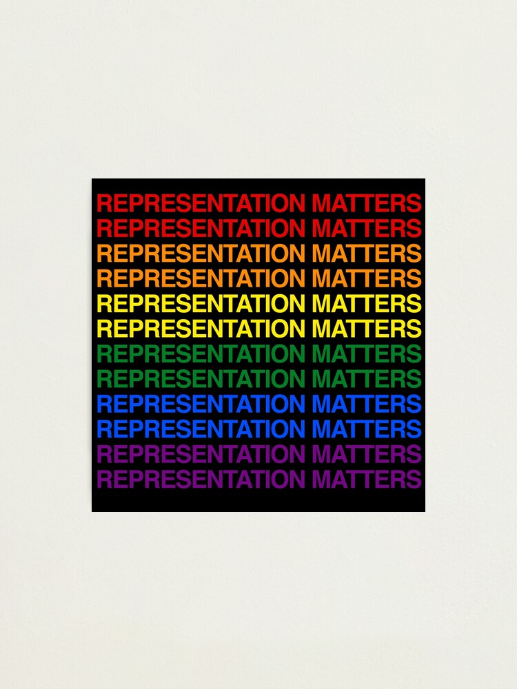 "Representation Matters (Black)" Photographic Print for Sale by brenda ...