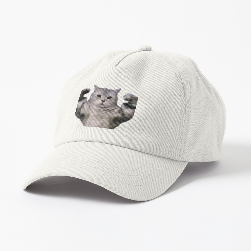 "Buff Cat Meme" Sticker for Sale by Fecal-Fashion | Redbubble