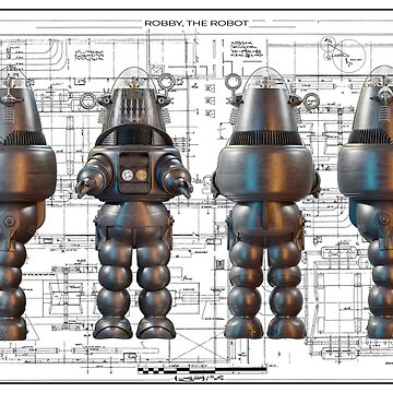 "Forbidden Planet, Robby the Robot, original new design poster" Poster ...