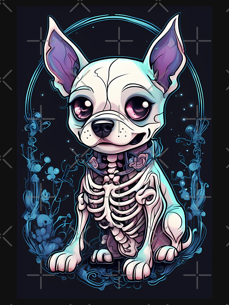 "Creepypasta Skeuomorphic Dog Skeleton Art" Essential T-Shirt for Sale ...