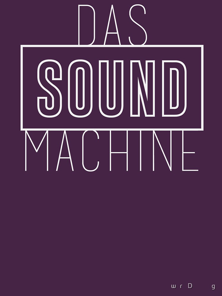 "DAS SOUND MACHINE - WHITE" T-shirt for Sale by EdwardDunning ...