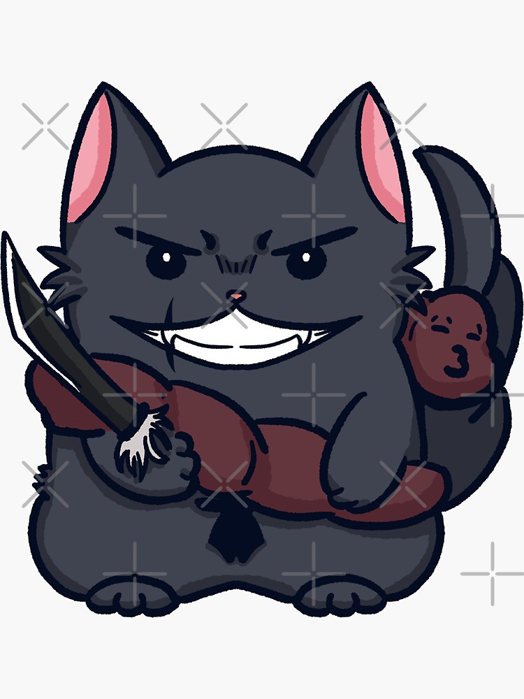 "Jujutsu Cat #5 - Toji" Sticker for Sale by lynnea95 | Redbubble