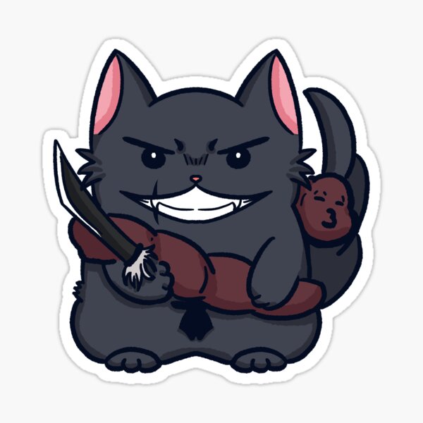 "Jujutsu Cat #5 - Toji" Sticker for Sale by lynnea95 | Redbubble