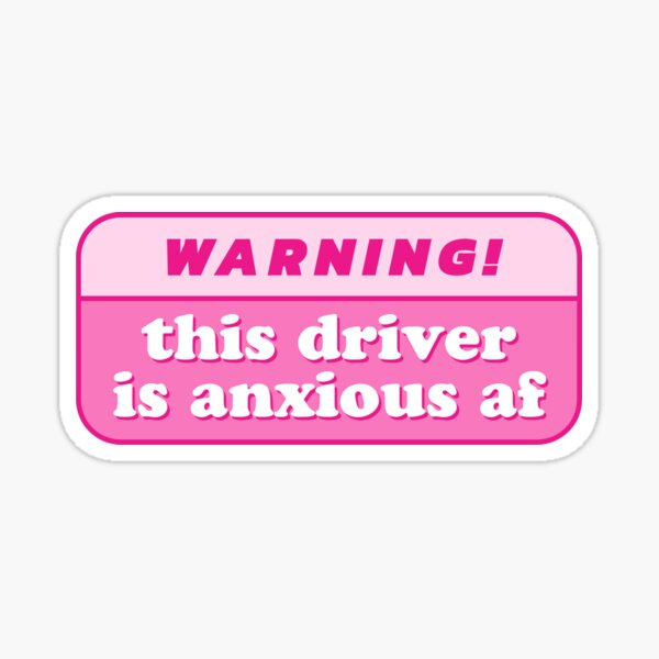 "anxious bumper sticker" Sticker for Sale by rcvenger | Redbubble