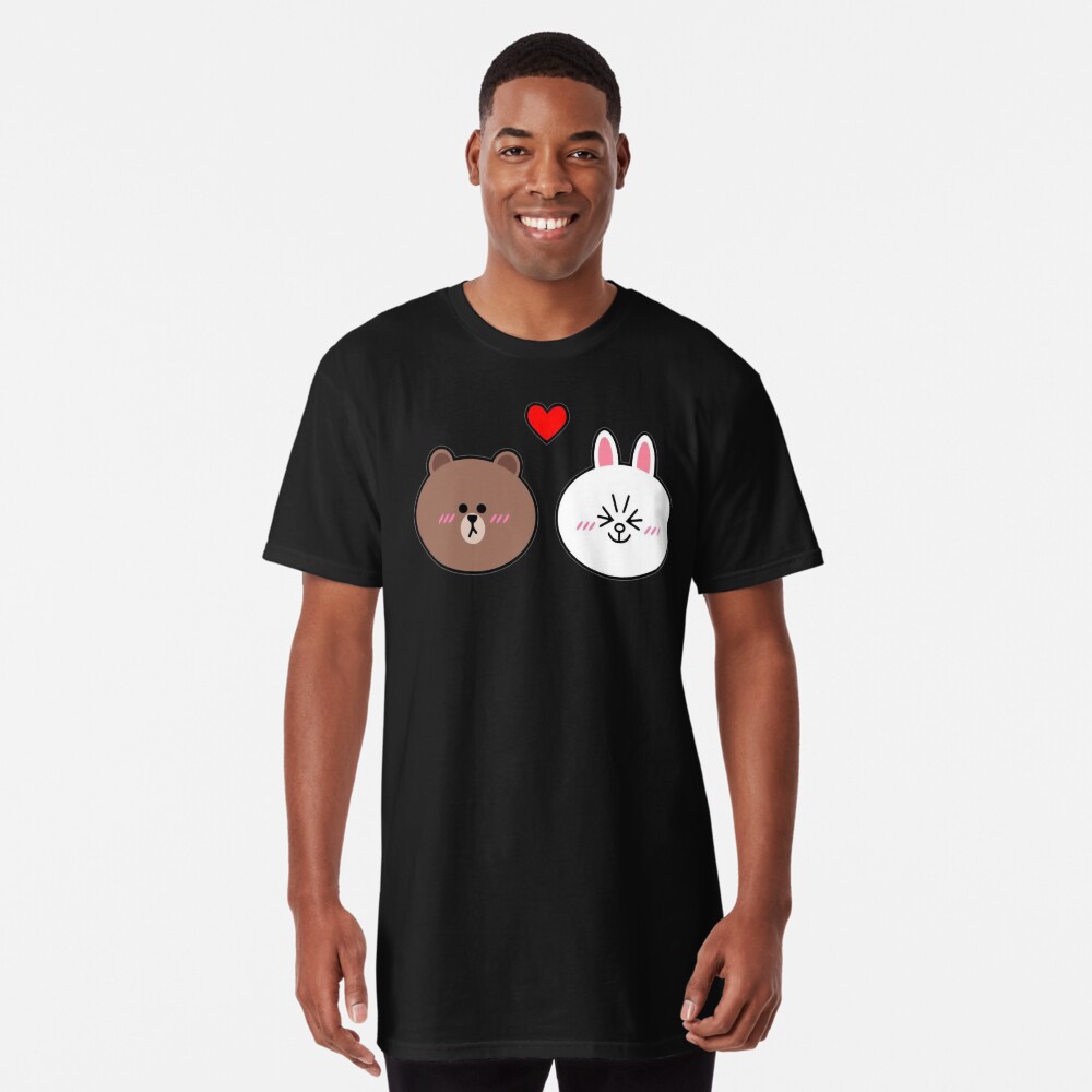 "Brown Bear and Cony rabbit line friends love ️" Sticker for Sale by ...