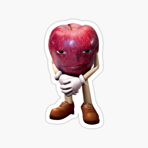 "The rizz apple meme" Sticker for Sale by HassieWeimann | Redbubble