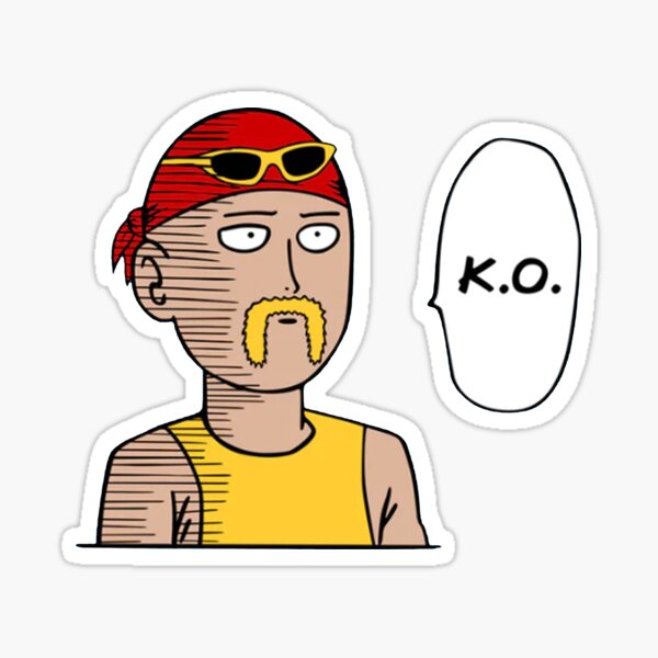 "One Man KO" Sticker for Sale by nasadstars | Redbubble