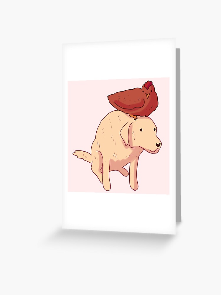 "Labrador and chicken friends " Greeting Card for Sale by Mayarart ...
