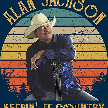 "Retro Gift Jackson Keepin_ It Country Alan " Sticker for Sale by ...