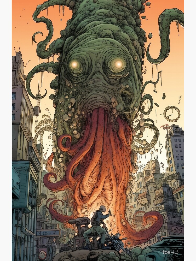 "Tentacle Monster" Poster for Sale by tos42 | Redbubble