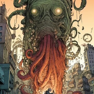 "Tentacle Monster" Poster for Sale by tos42 | Redbubble