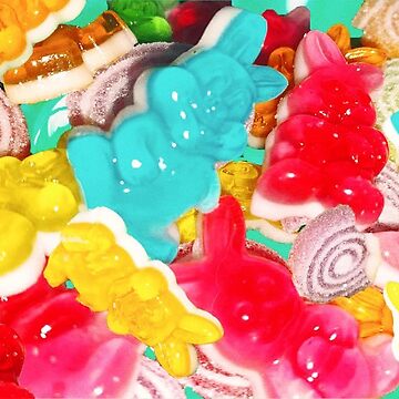 "favorite jelly gummy rabbit " Sticker for Sale by lynpam | Redbubble