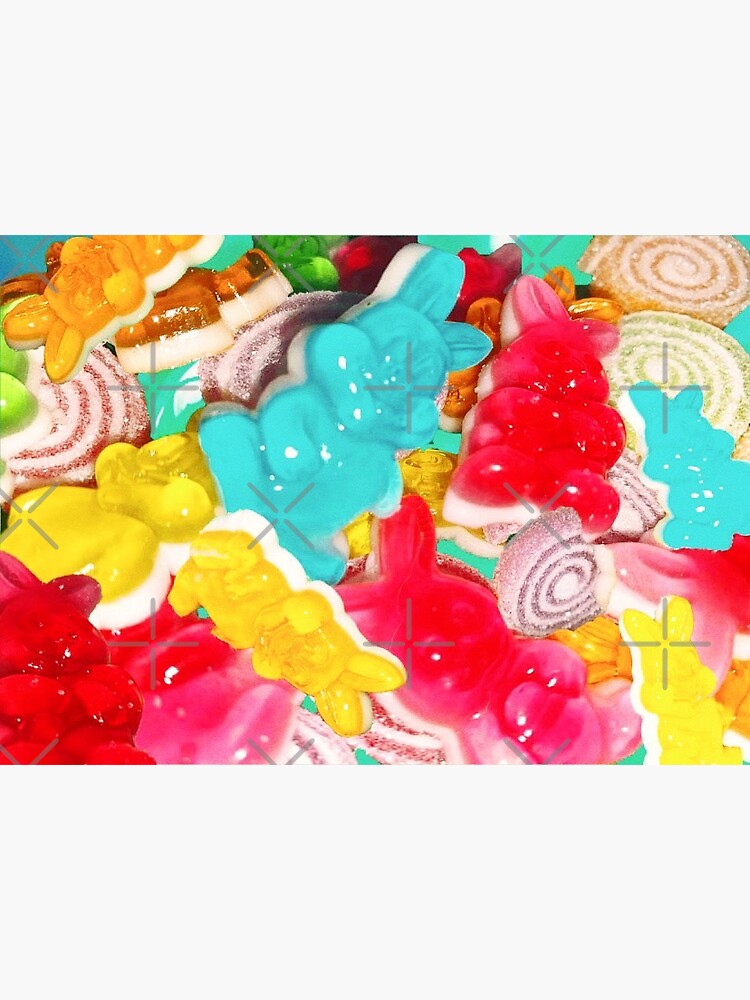 "favorite jelly gummy rabbit " Sticker for Sale by lynpam | Redbubble