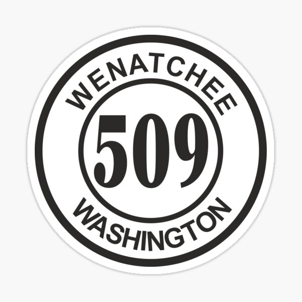 "509 Wenatchee-Washington" Stickerundefined by oko-designs | Redbubble