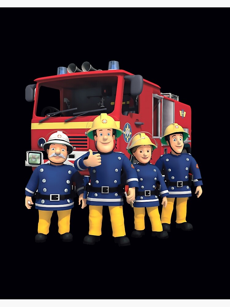 "Fireman Sam and Friends " Art Board Print for Sale by webbobnpg87 ...