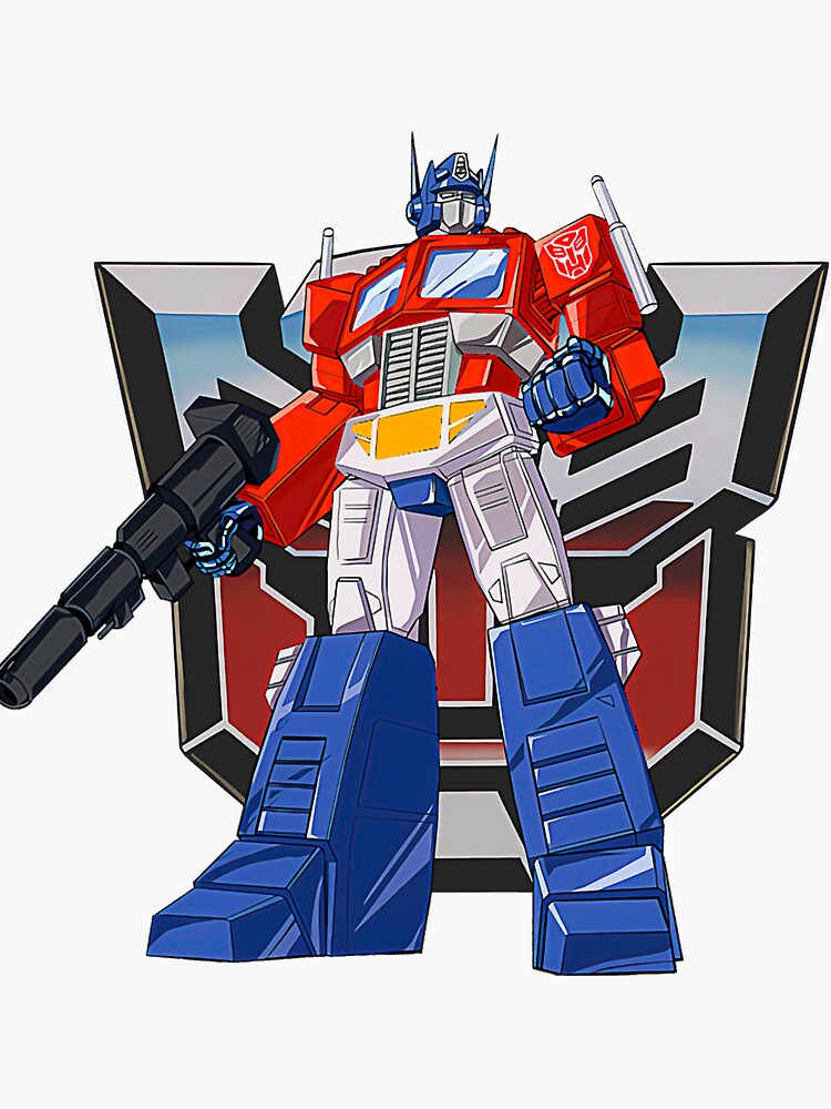 "Optimus Prime Logo" Sticker for Sale by CharLem-mons | Redbubble