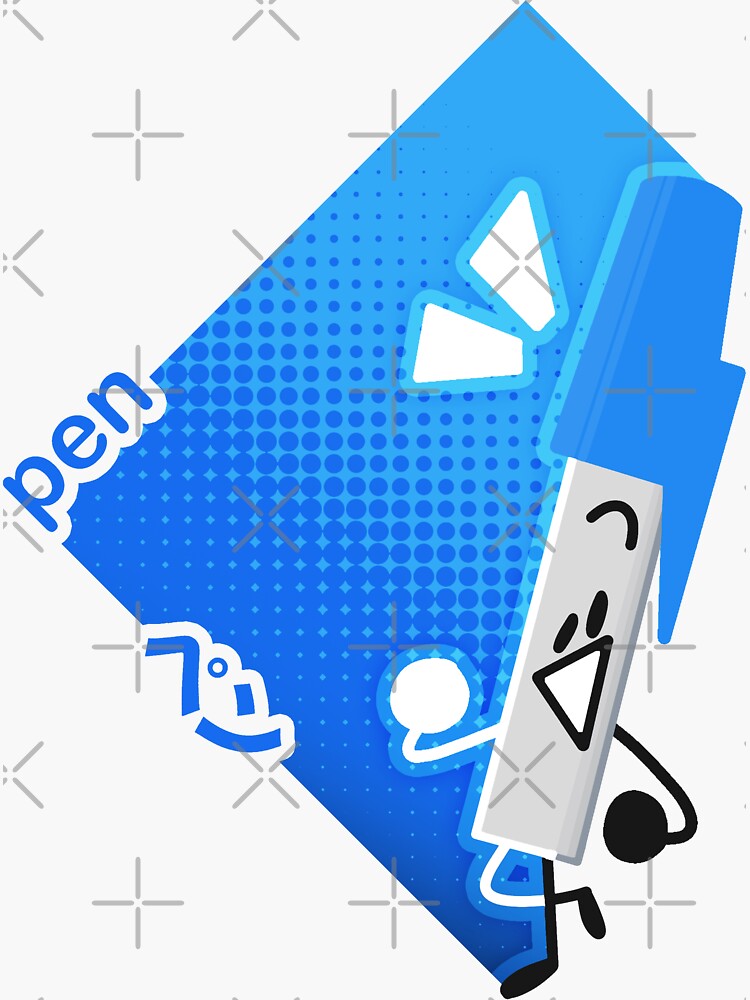 "BFDI Pen! (Shikaku Pack) (Late 2020 Remake)" Sticker for Sale by ...