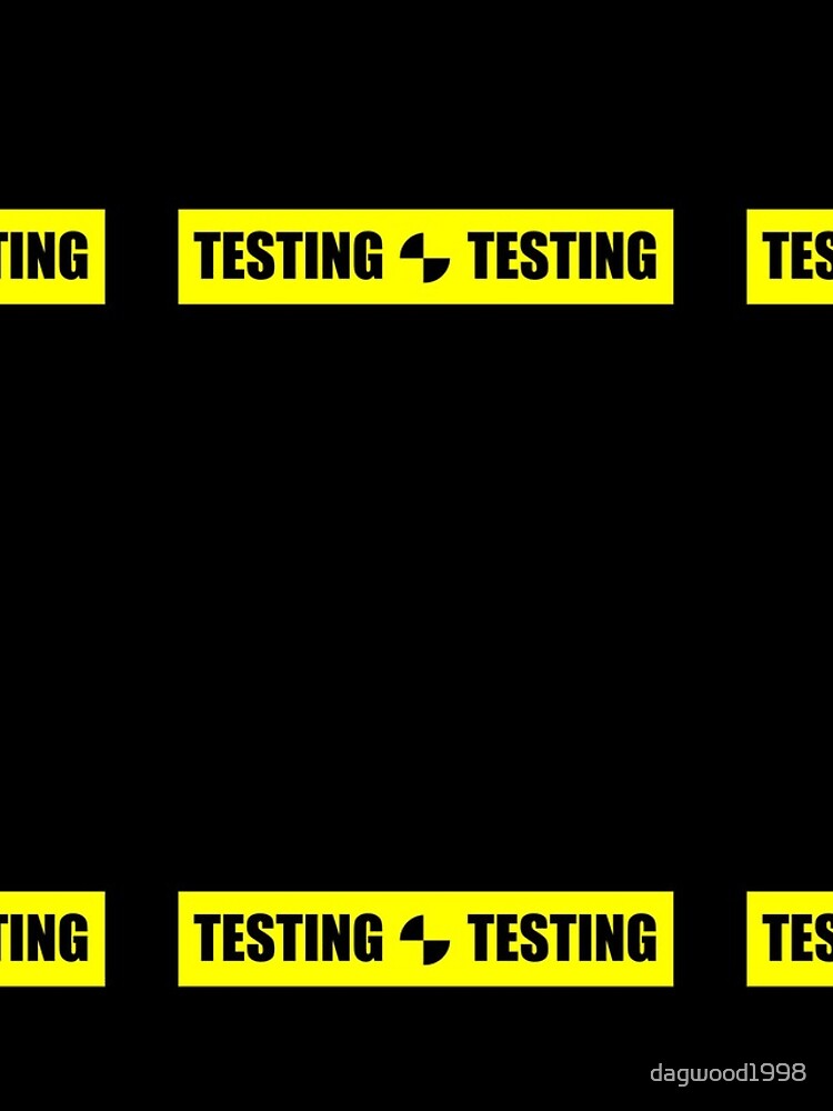 "Testing Testing Crash Test Warning Design" iPhone Case for Sale by ...