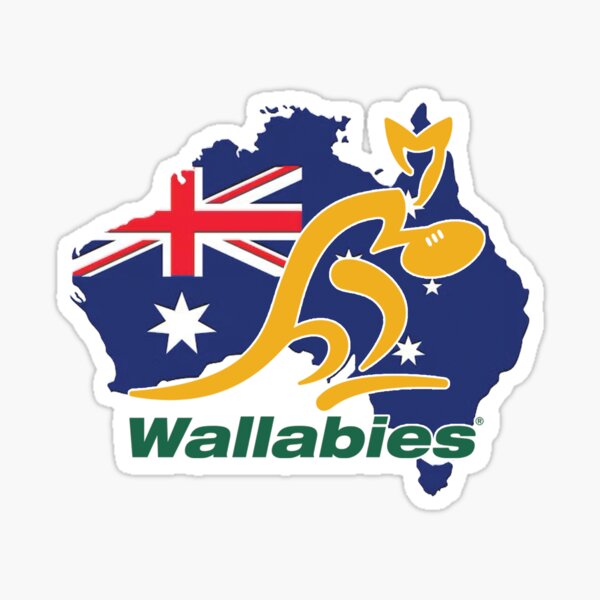 "Australia Wallabies Rugby" Stickerundefined by DELAVdesign | Redbubble