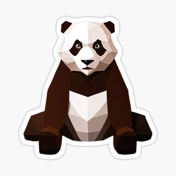 "Annoyed Panda" Sticker for Sale by PolygonXYZ | Redbubble