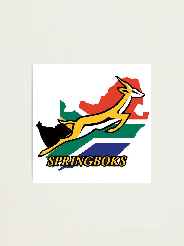 "Springbok South Africa Rugby" Photographic Print by DELAVdesign ...