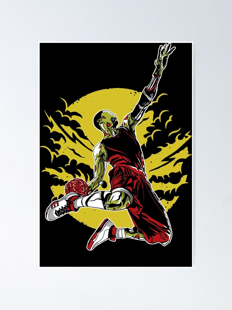 Póster «Zombie Slam Dunk» de MisfitInVisual | Redbubble