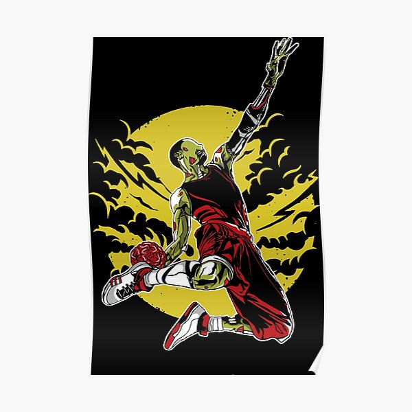 Póster «Zombie Slam Dunk» de MisfitInVisual | Redbubble