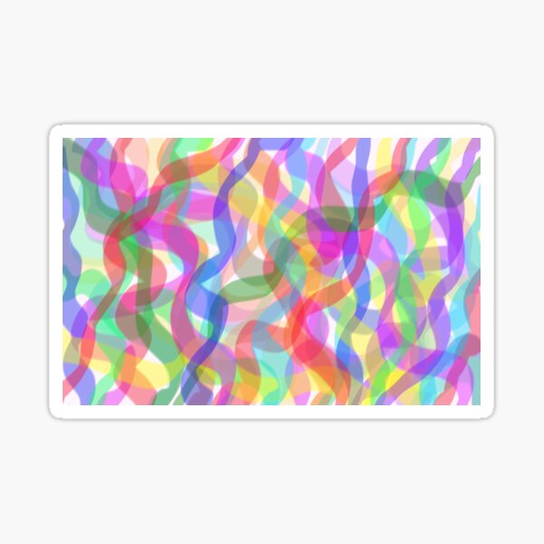 "Rainbow Streamers" Sticker for Sale by SherylKirby | Redbubble