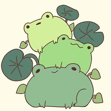 "Frog stack " Sticker for Sale by Mayarart | Redbubble