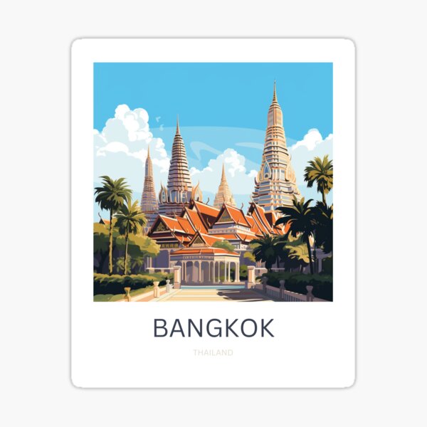 "Bangkok, Thailand" Sticker for Sale by Andrei Popescu | Redbubble