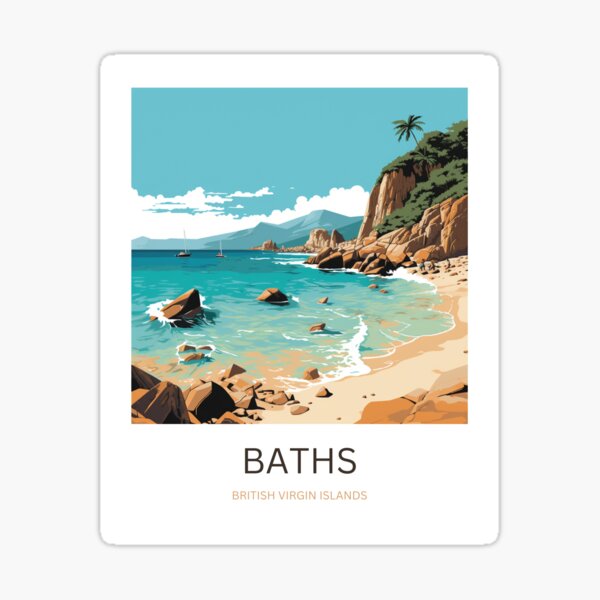"Baths, British Virgin Islands" Sticker for Sale by andreipopescu ...